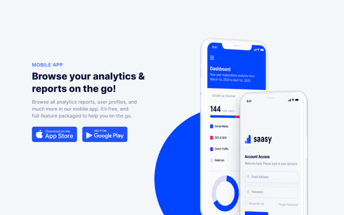 Saasy Ecommerce - Software HTML5 Responsive Website Template